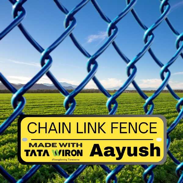 Chain Link Fence (TATA Aayush) / டாடா ஆயுஷ் கம்பி வேலி - from ₹7750/roll